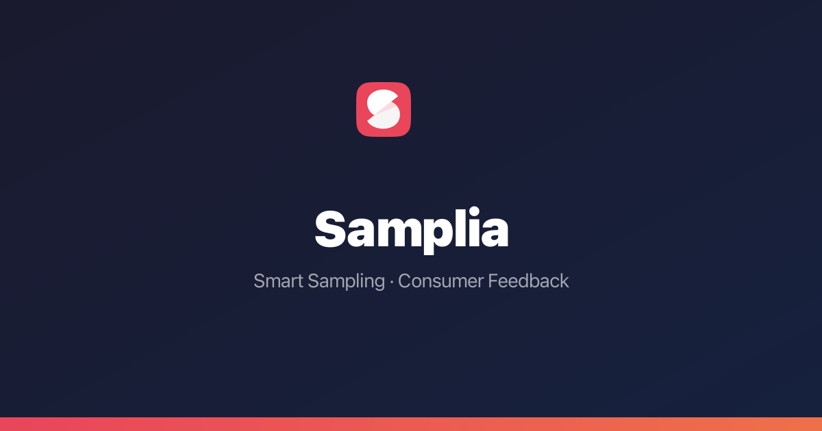 Samplia — Smart Sampling y Consumer Insights
